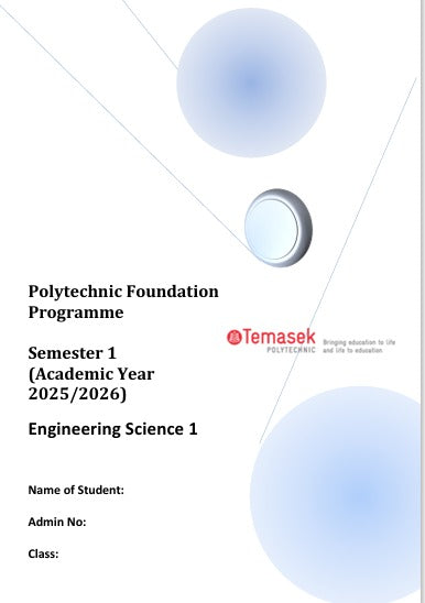 Semester 1 (Academic Year 2025/2026 Engineering Science 1 – Seng City E ...